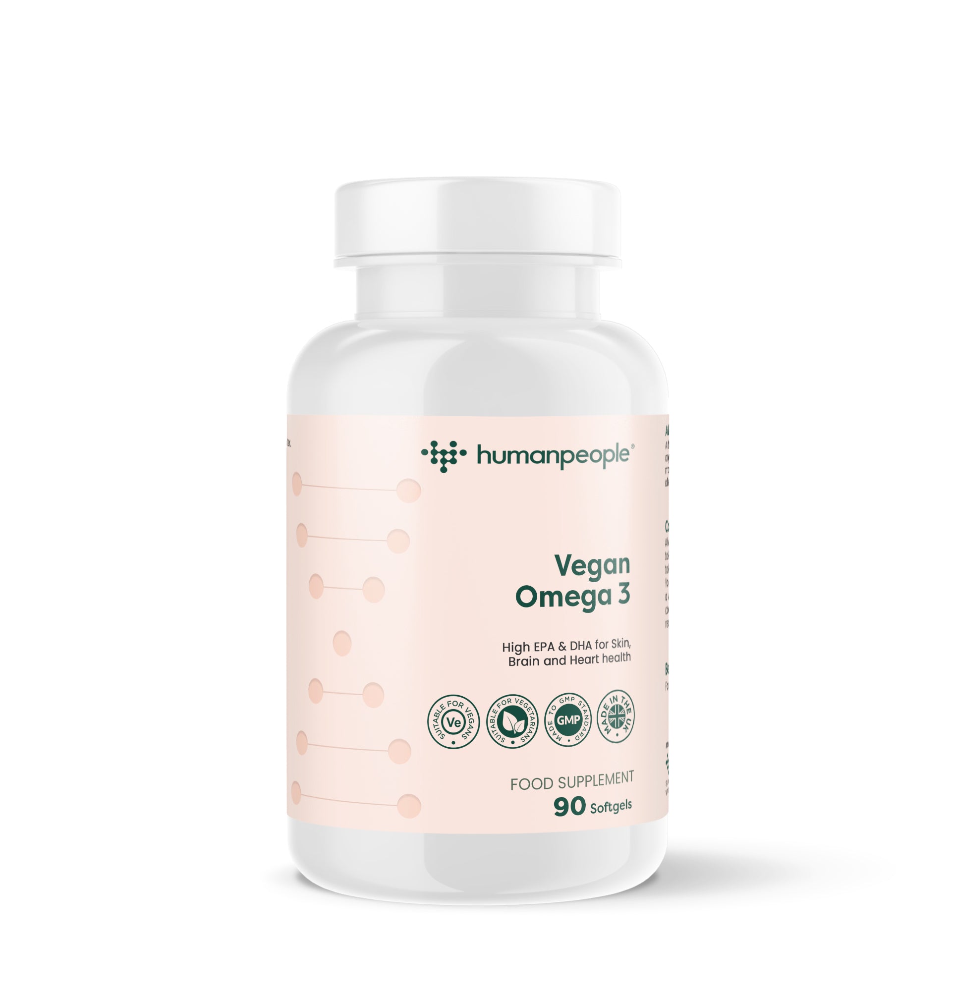Algal vegan Life Omega®- 3Pure | 90 capsules | High strength – humanpeople